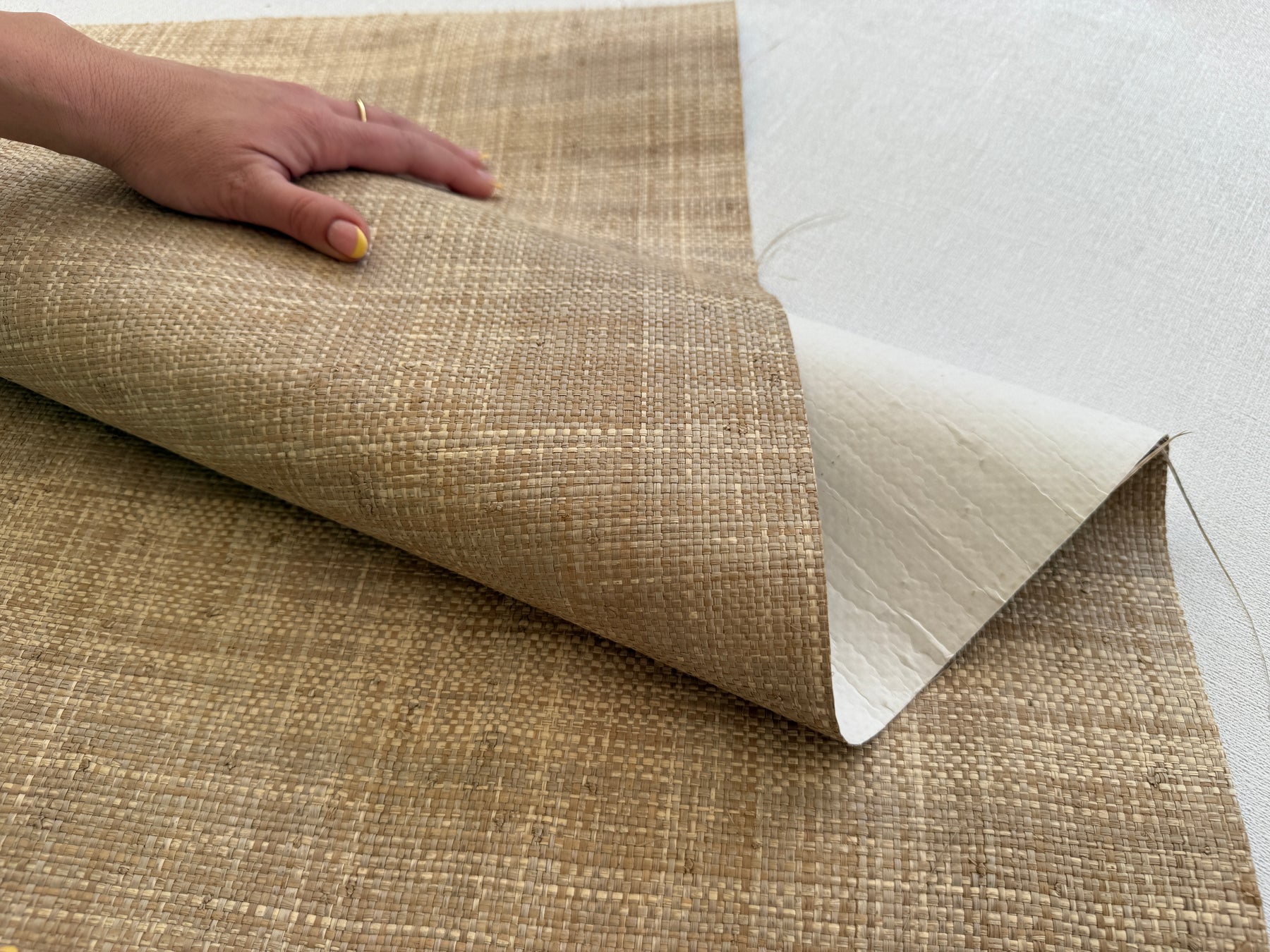 Natural Raffia Wallpaper – Woven Sand Dune 4280-07 – California Wallpaper