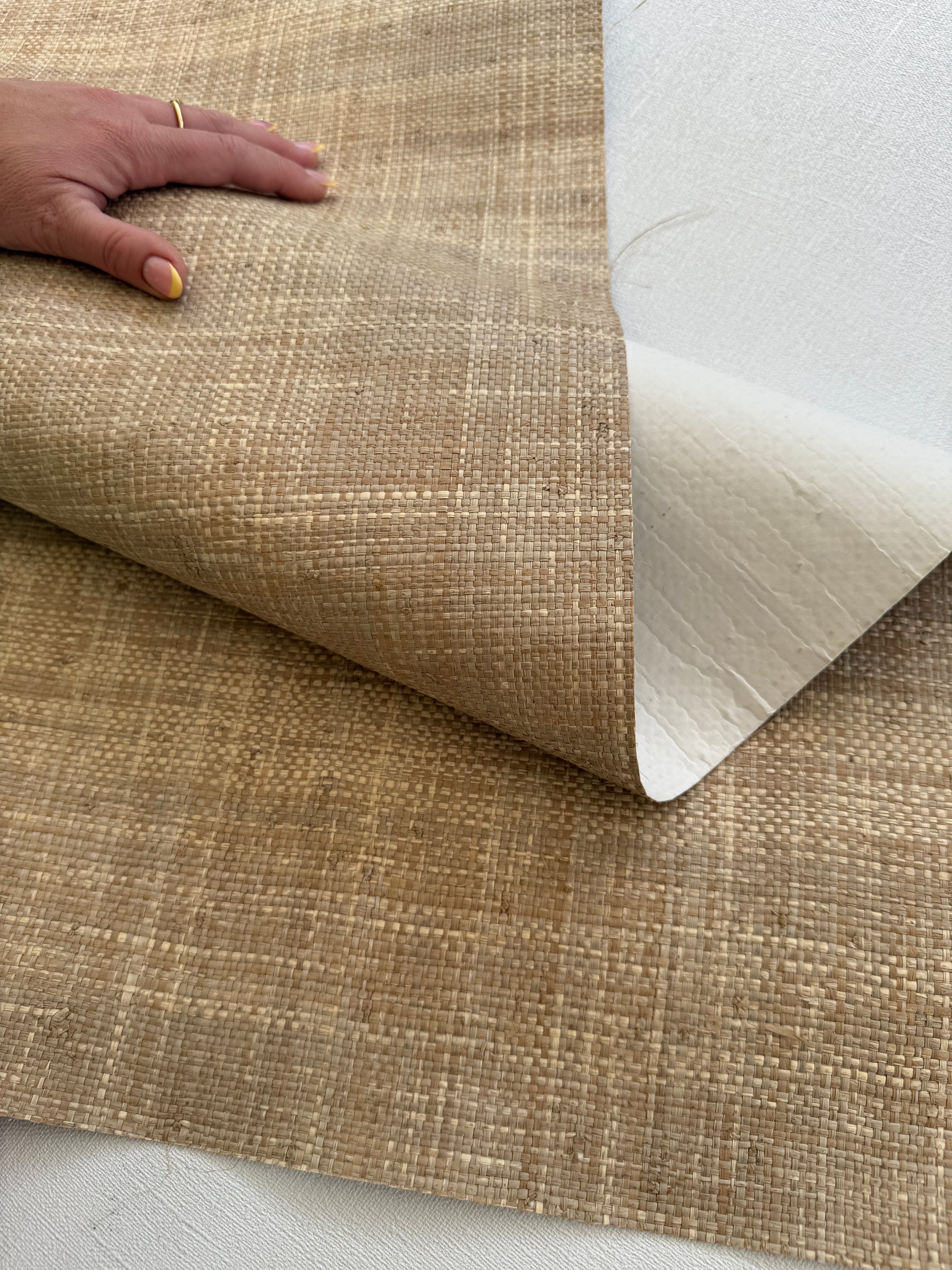 Natural Raffia Wallpaper – Woven Sand Dune 4280-07 – California Wallpaper