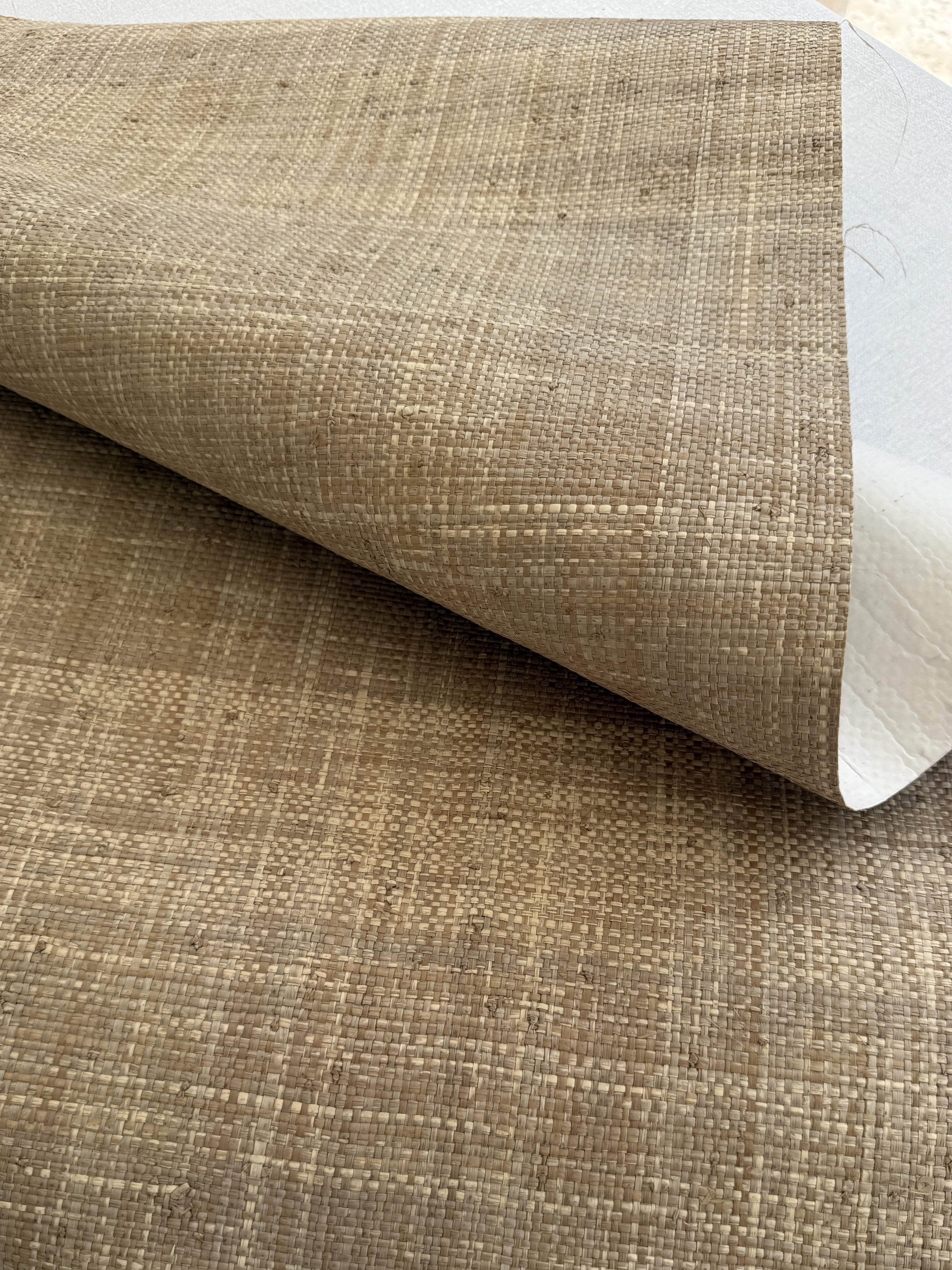 Natural Raffia Wallpaper – Woven Sand Dune 4280-07 – California Wallpaper