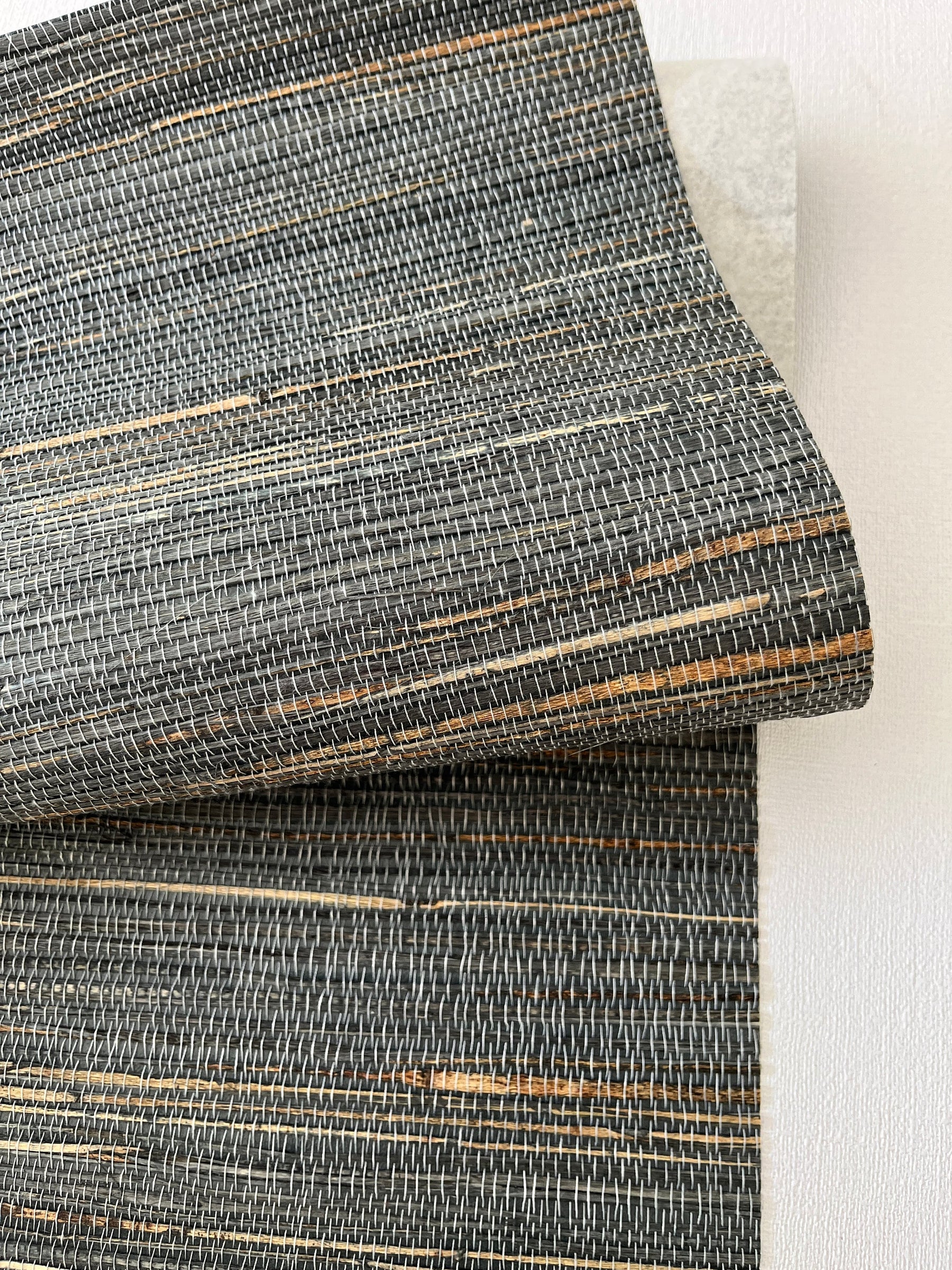 Natural Grasscloth Hemp Wallpaper matte gray-brown 41065 – California ...