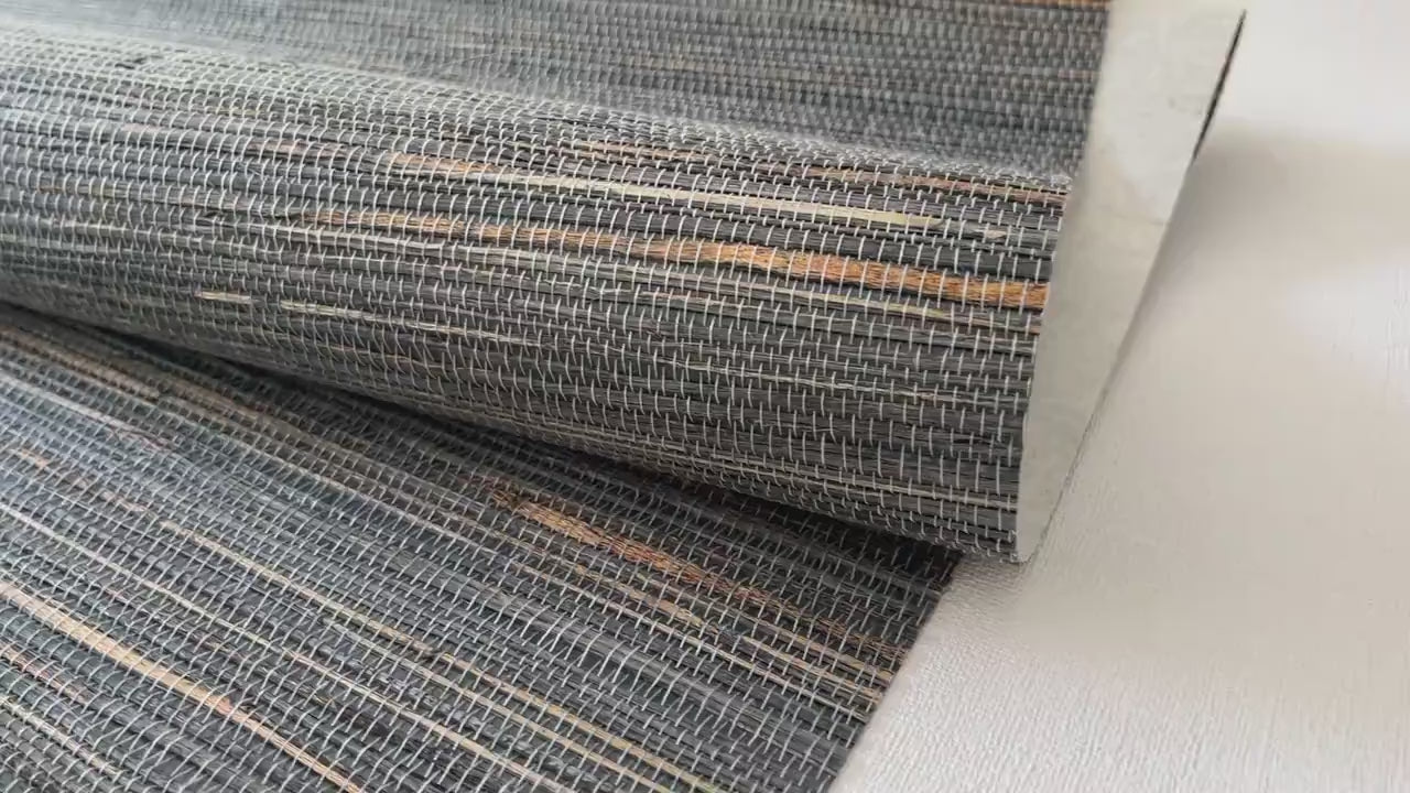 Natural Grasscloth Hemp Wallpaper matte gray-brown 41065 – California ...