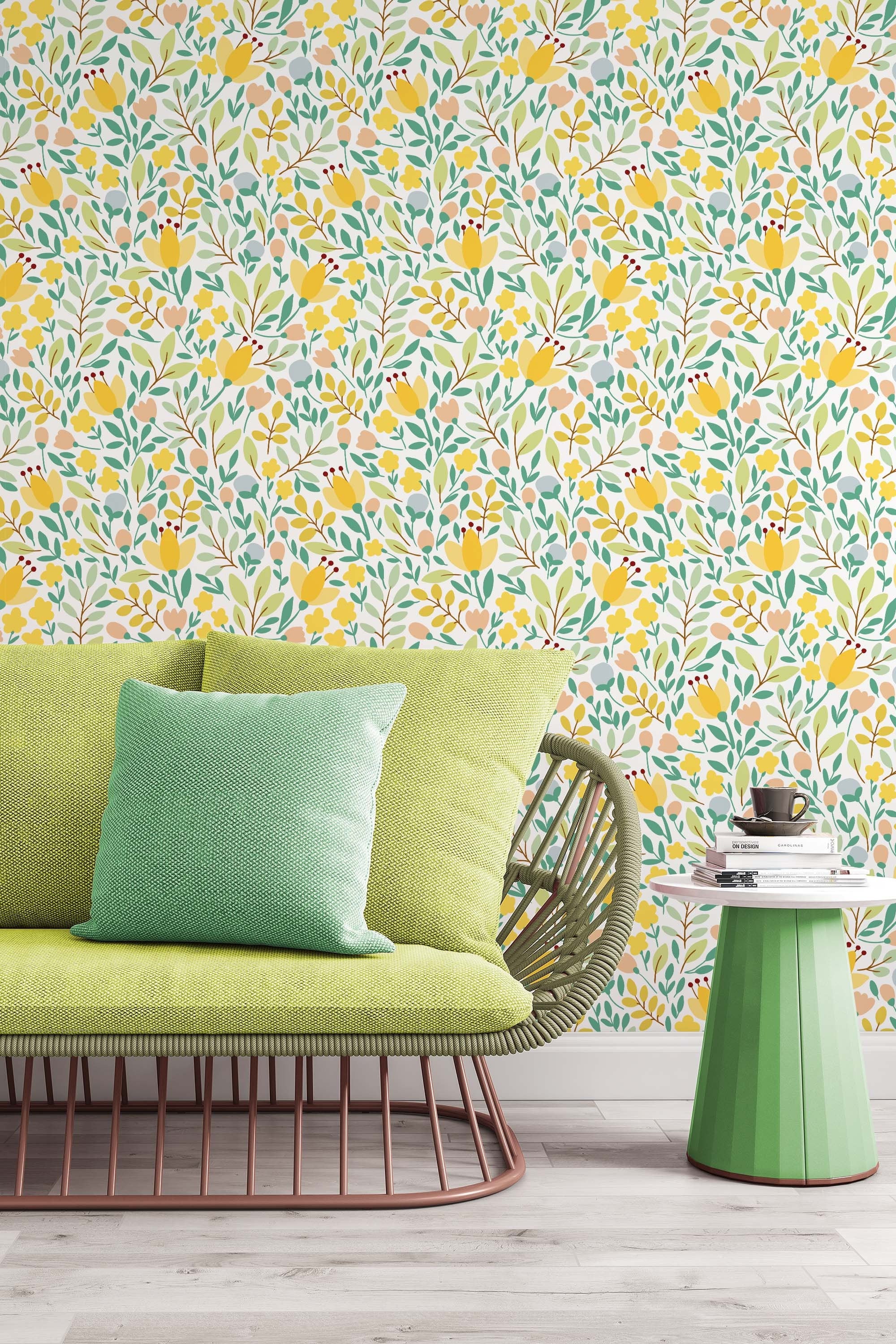 Watercolor Spring flowers wallpaper - #53283 /1040 – California Wallpaper