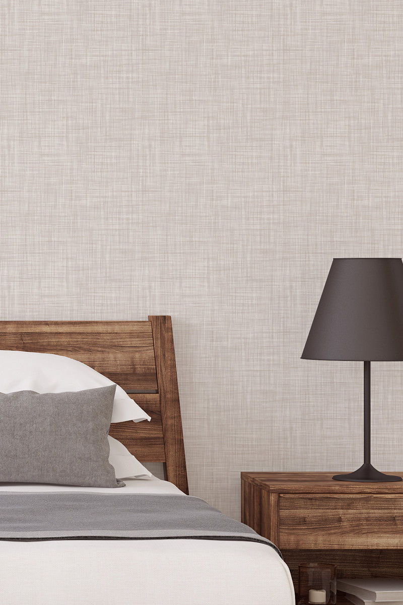 Gray linen textured wallpaper #63386 | California Wallpaper