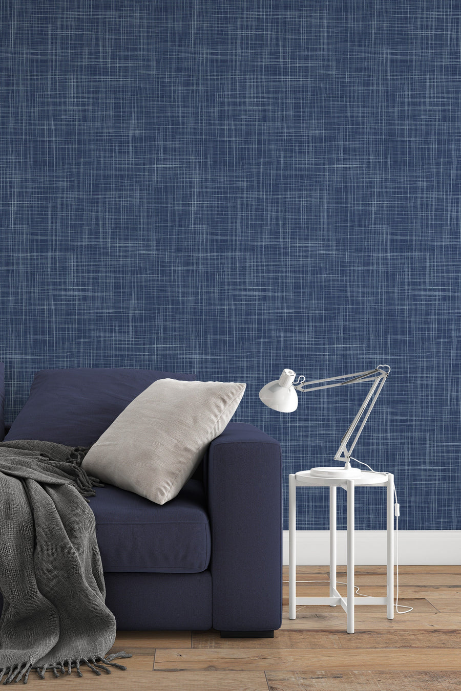 Linen textured wallpaper — Peel and Stick, Traditional – California ...