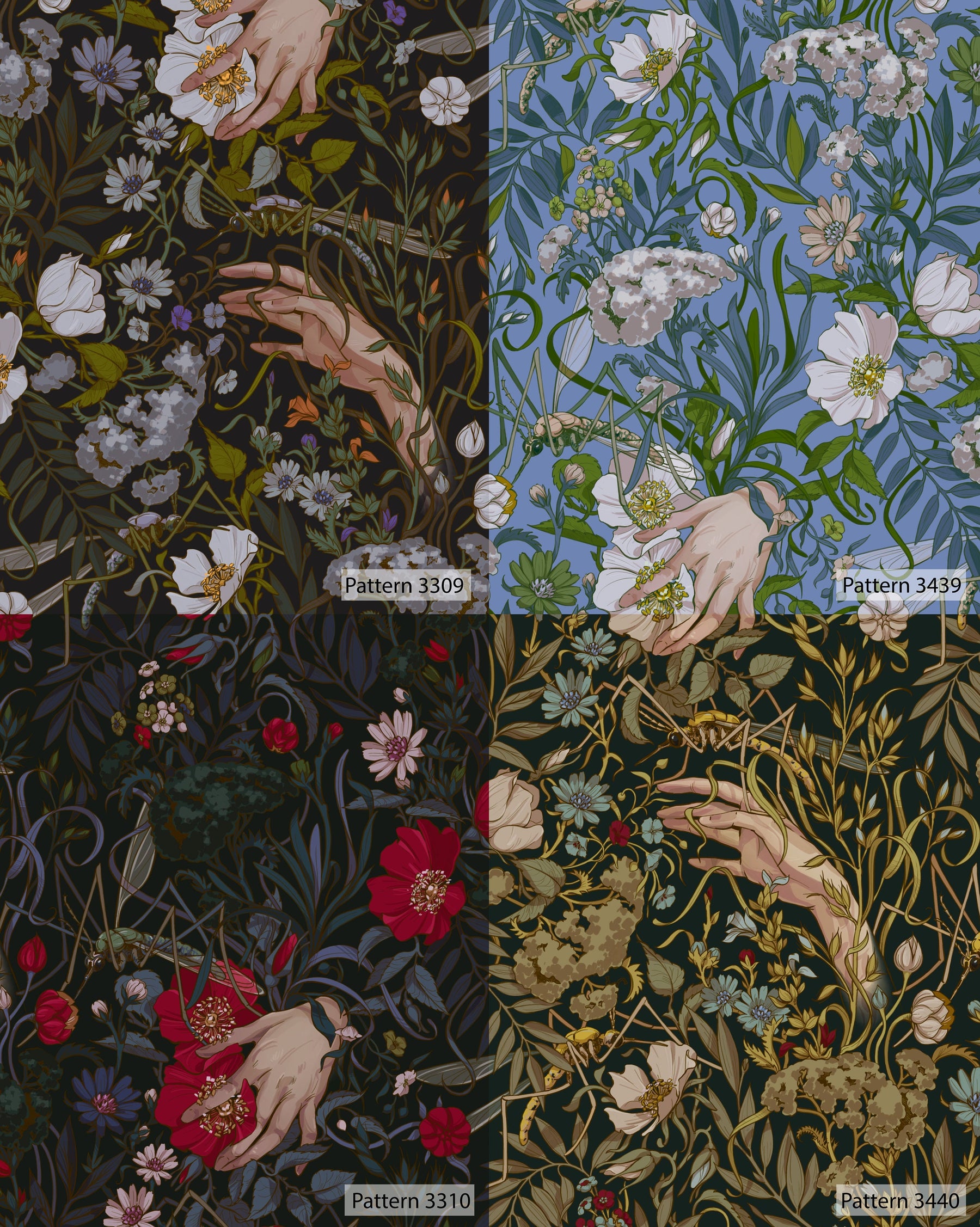 Hand Palm Peel and Stick Wallpaper | The Story of Hamlet and his Belov ...