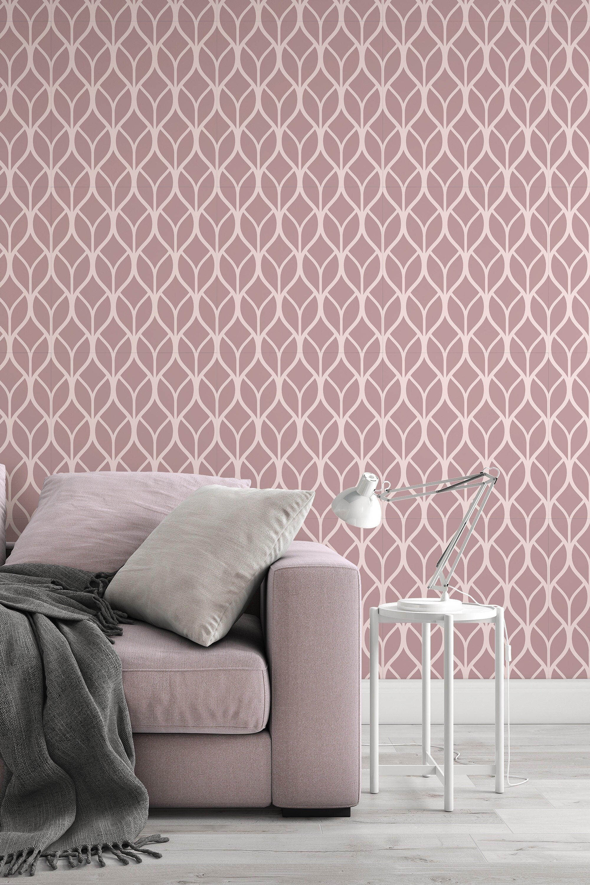 Pink Geometric Wallpaper