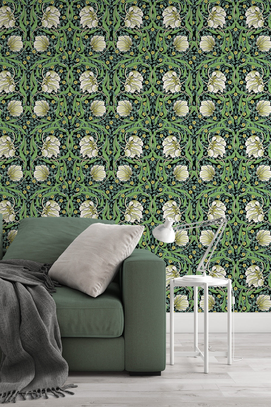 William Morris Floral Pattern wallpaper #3483 – California Wallpaper