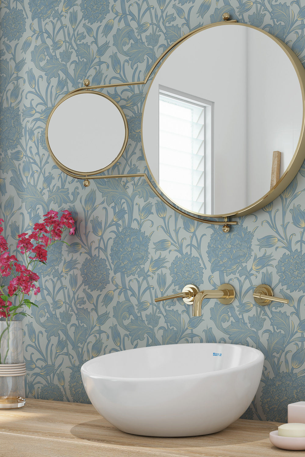William Morris Wallpaper Blue Buds 3484 California Wallpaper william-morris-wallpaper-blue-buds-3484-california-wallpaper