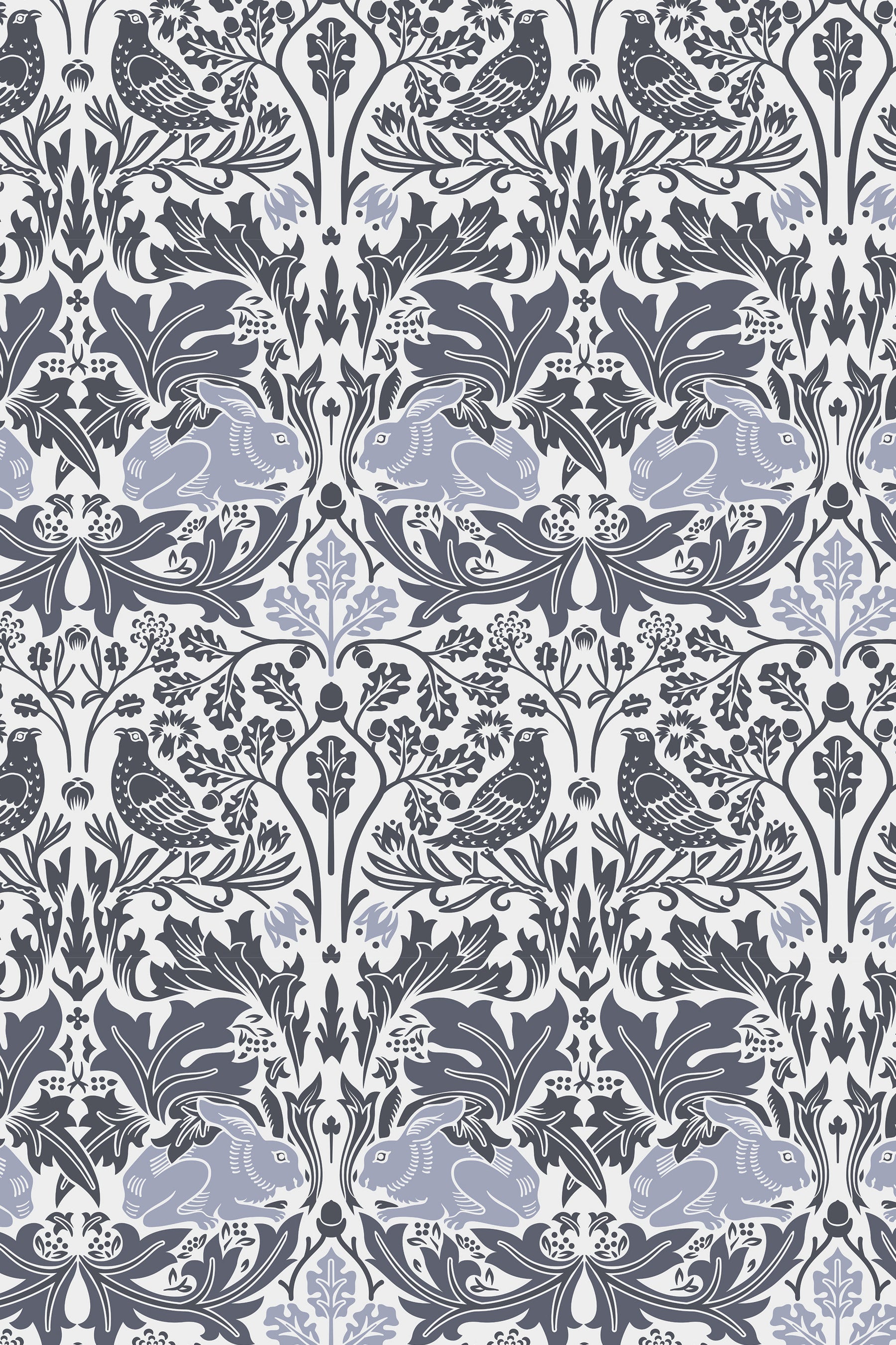 Rabbits and Birds wallpaper, William Morris wallpaper, traditional Wal ...