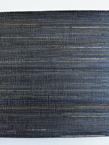 Natural Hemp Grasscloth dark graphite blue Wallpaper dark blue 41069 ...