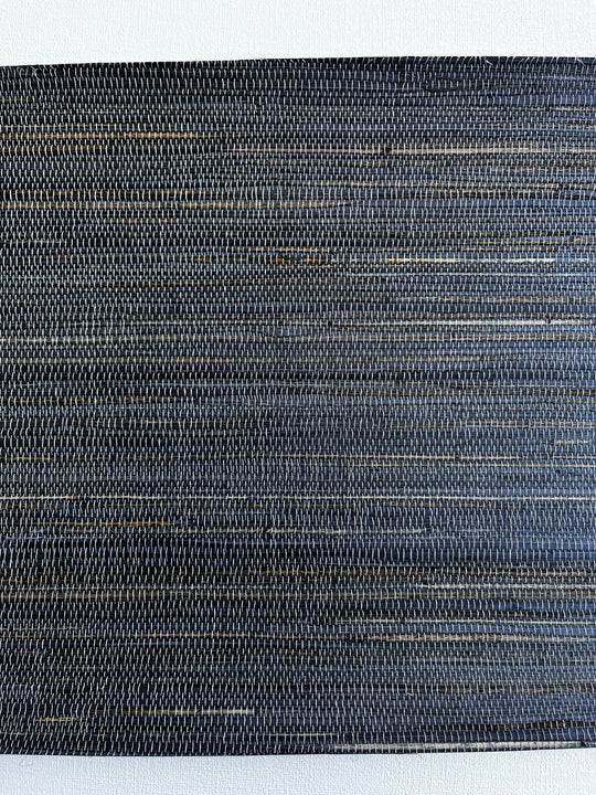 Natural Hemp Grasscloth dark graphite blue Wallpaper dark blue 41069 ...