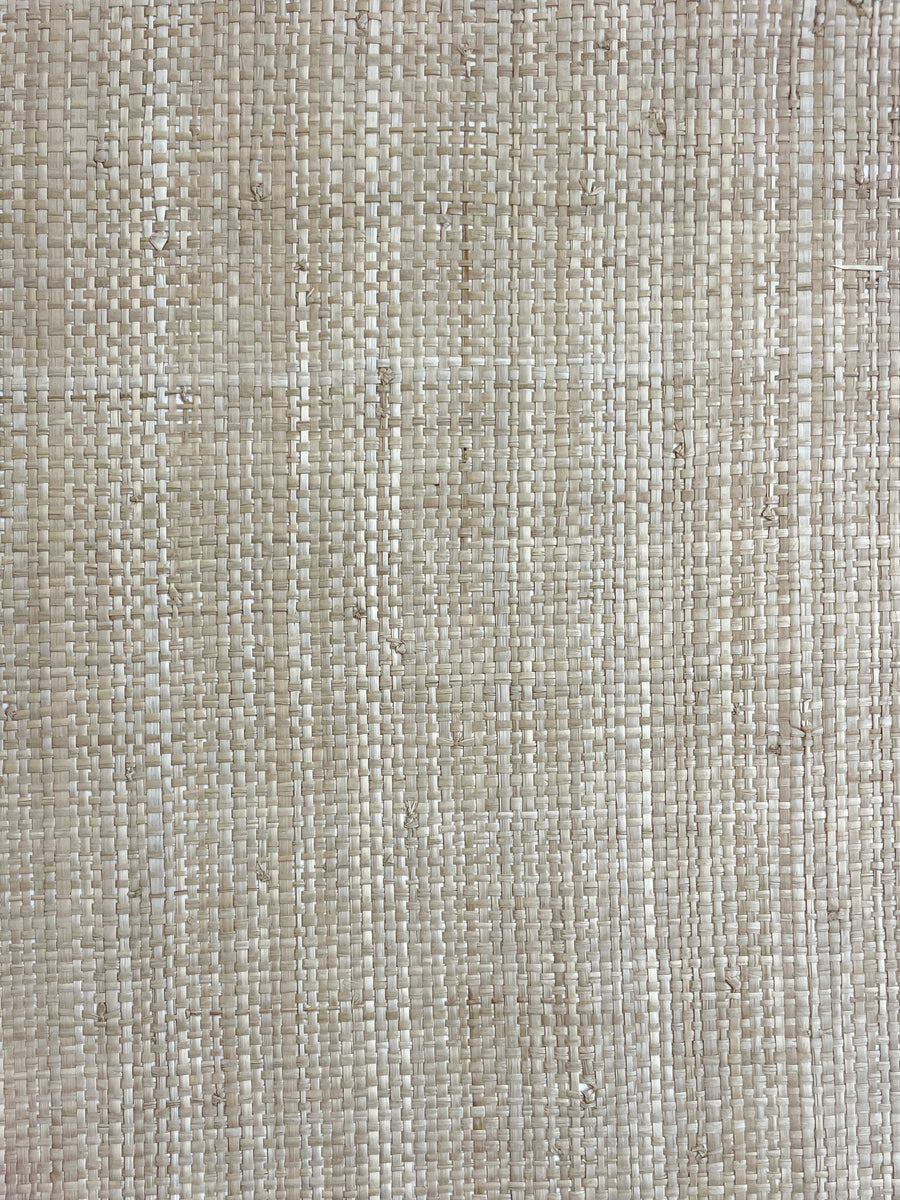 Natural Grasscloth Raffia rough Wallpaper Natural fibers in beige colo ...