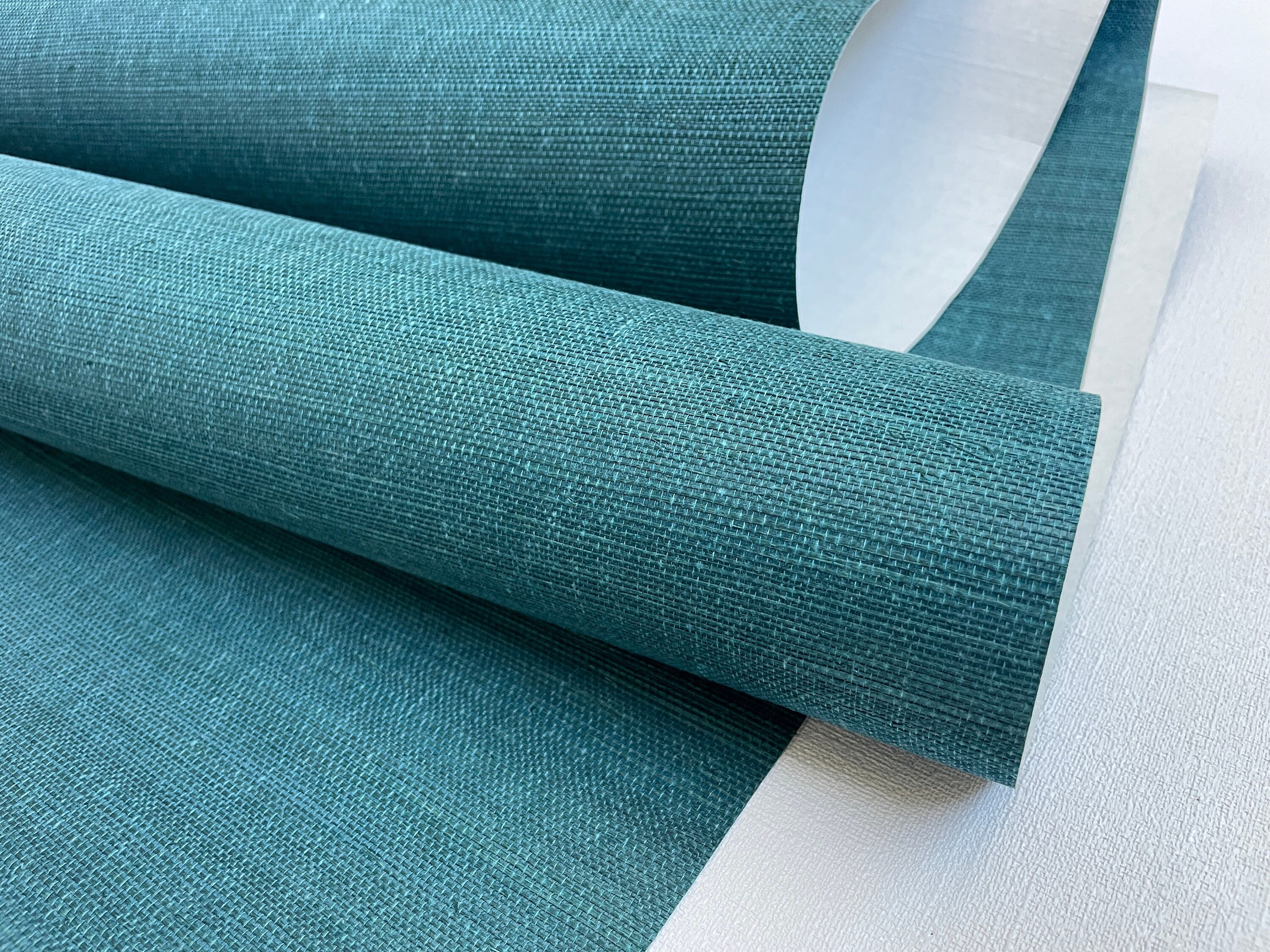 Natural Grasscloth Wallpaper green Sisal Traditional unpasted wallpape ...